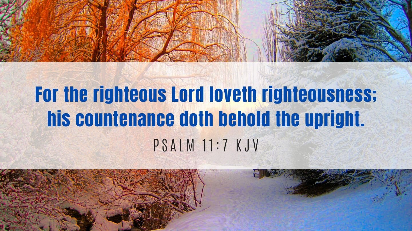 Psalm 11 7 KJV Bible Verse Of The Day